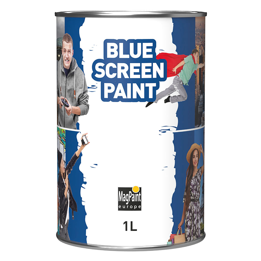 Pintura Pantalla Azul Blue Screen Para Chromakey MagPaint 1L Azul - Promart