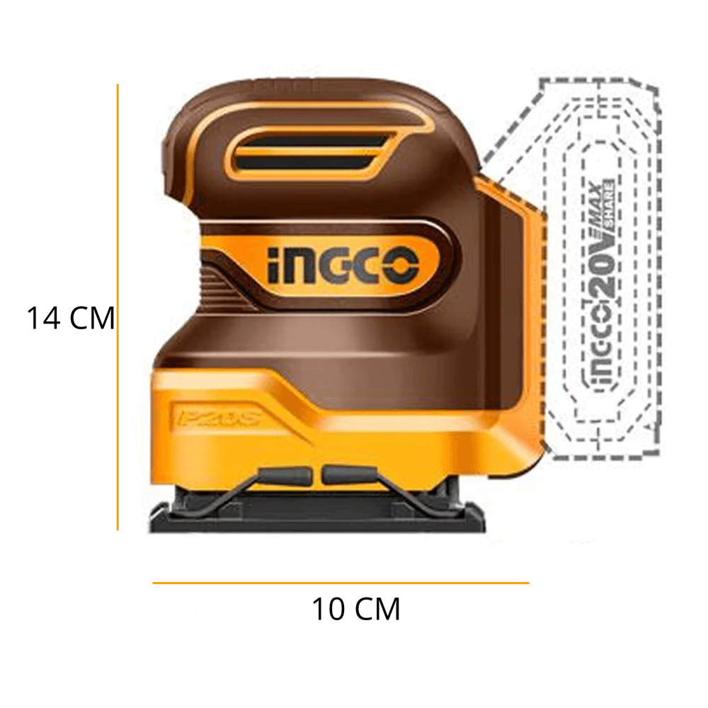 Combo Lijadora Orbital 20v + Sierra Circular 20v Ingco CSHSLI20141 ...