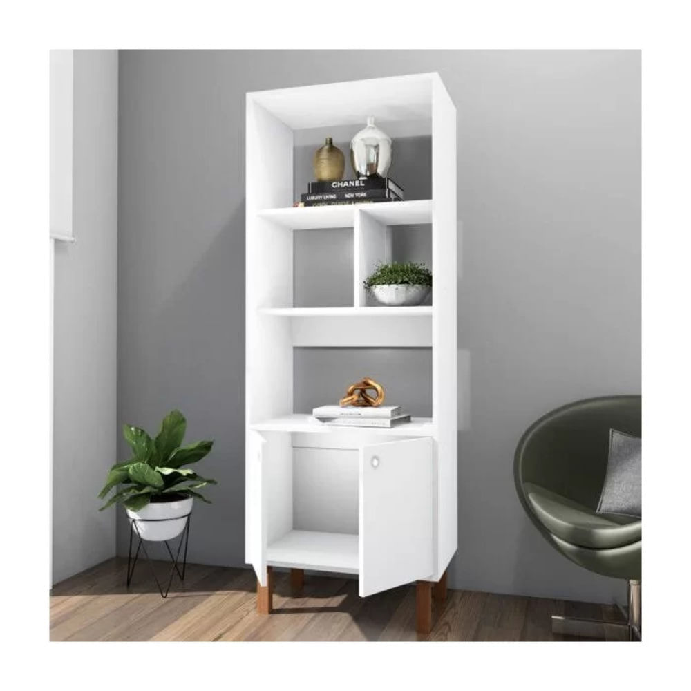 Librero Clásico Francis color Blanco 2 puertas TU MESITA | Promart.pe ...