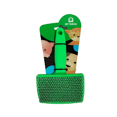 Cepillo Rasqueta Pequeño para Mascotas Perros y/o Gatos Verde - Promart