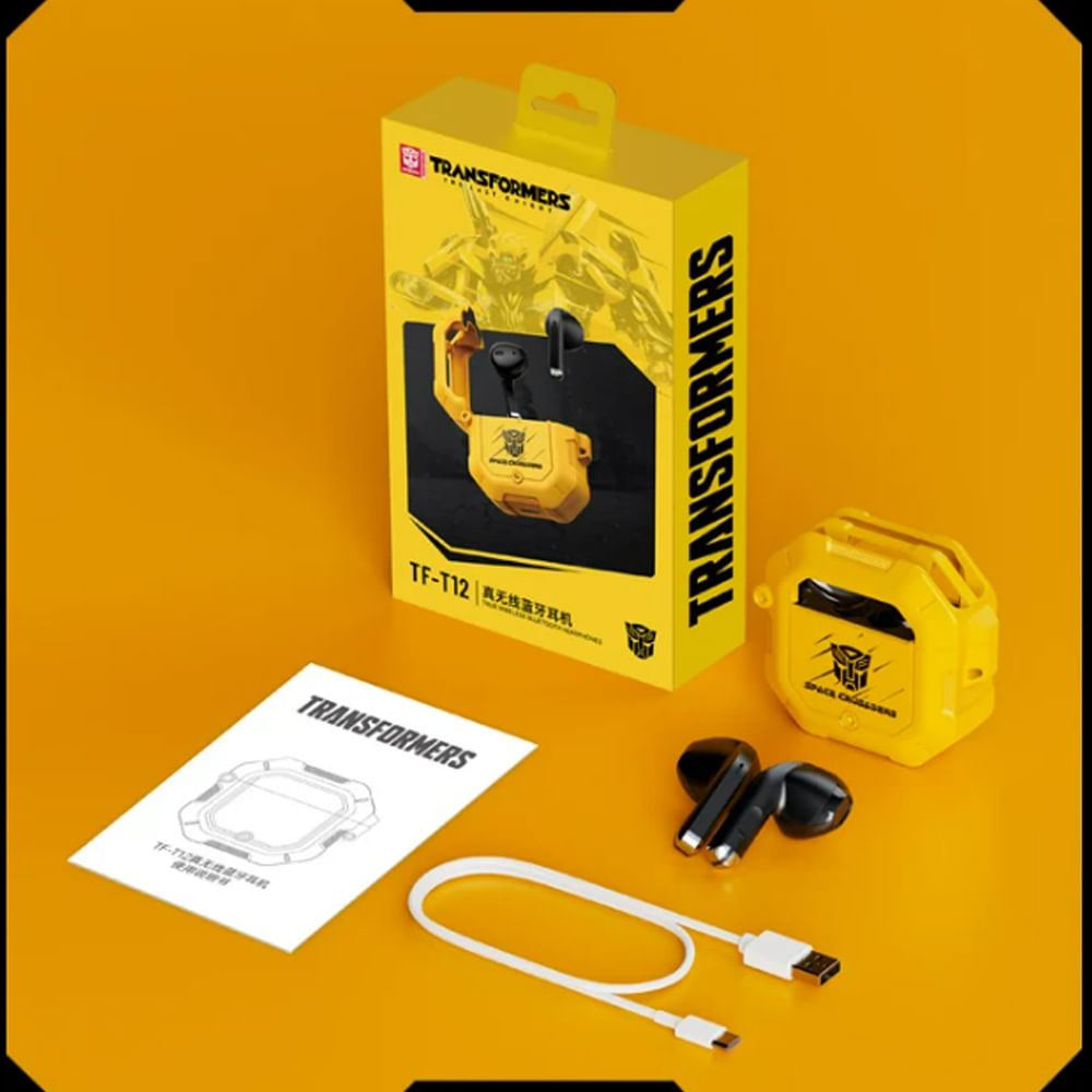 Audífonos Inalámbricos TRANSFORMERS TF-T12 Amarillo - Promart