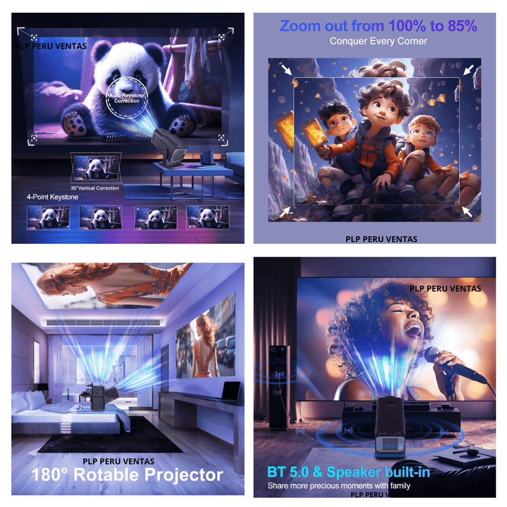 Proyector HY320 Smart 4K Android11 Wifi6 Bluetooth 2024 | Promart.pe - Promart