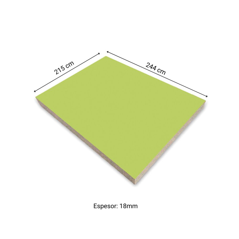 Tablero de melamina Verde 18mm 2.15 x 2.44 metros Vesto - Promart