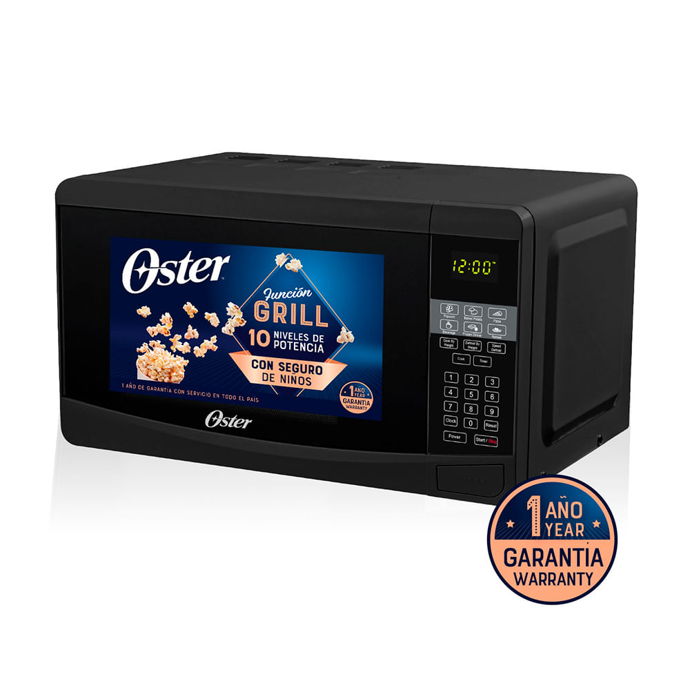 Horno Microondas Oster 20L Negro con Función Grill POGKEW2702G - Promart