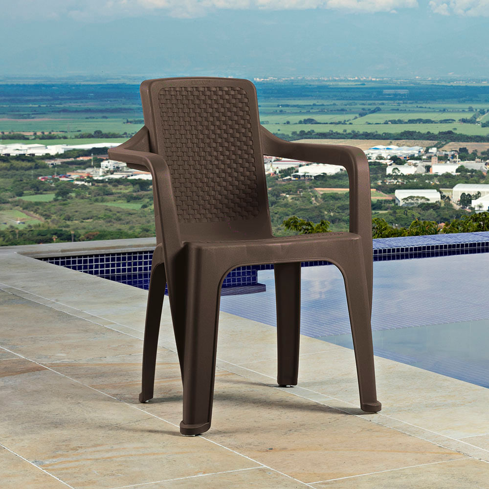 Silla de Terraza Eterna con brazos Wengue Rimax - Promart