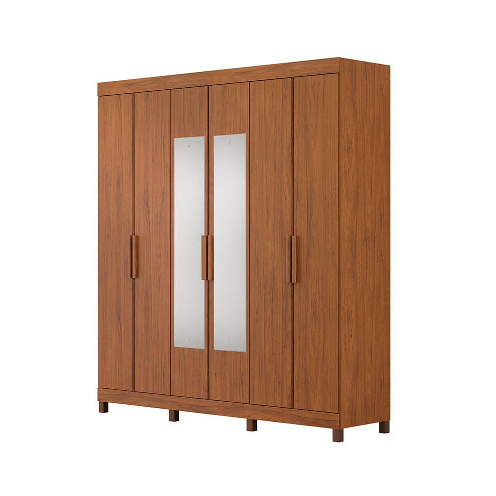 Ropero Pazart Muebles 6P 2C Espejo Valencia Freijo - Promart