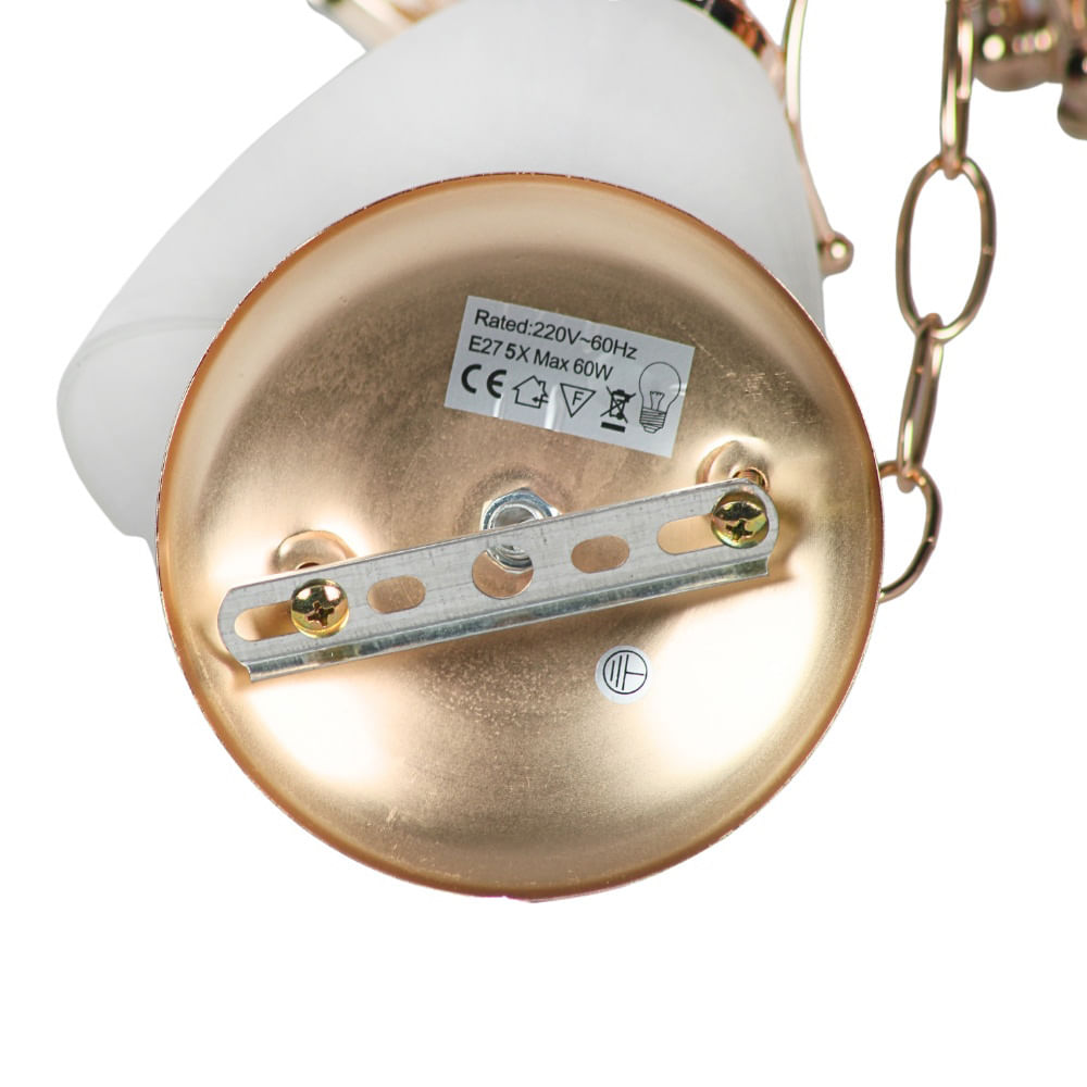 Lámpara Colgante Orange Galia 5 Luces E27 Dorado - Promart