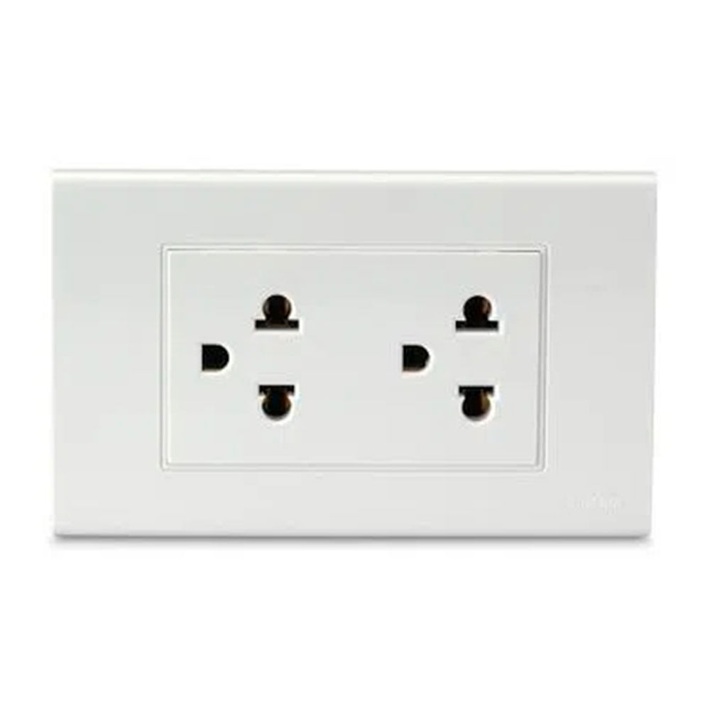 Tomacorriente Doble Universal Classic Pack x4 Orange - Promart