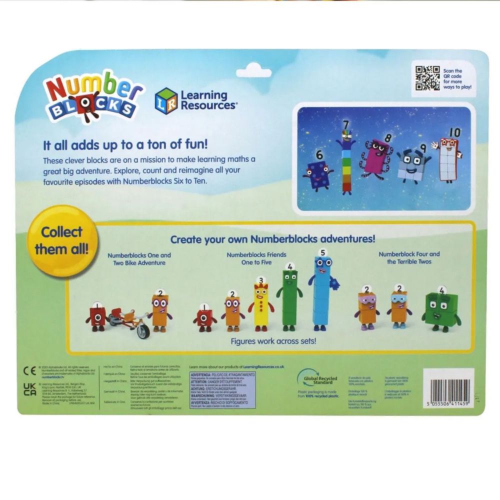 Figuras De Aprendizaje Numberblocks 6 A 10 - Promart
