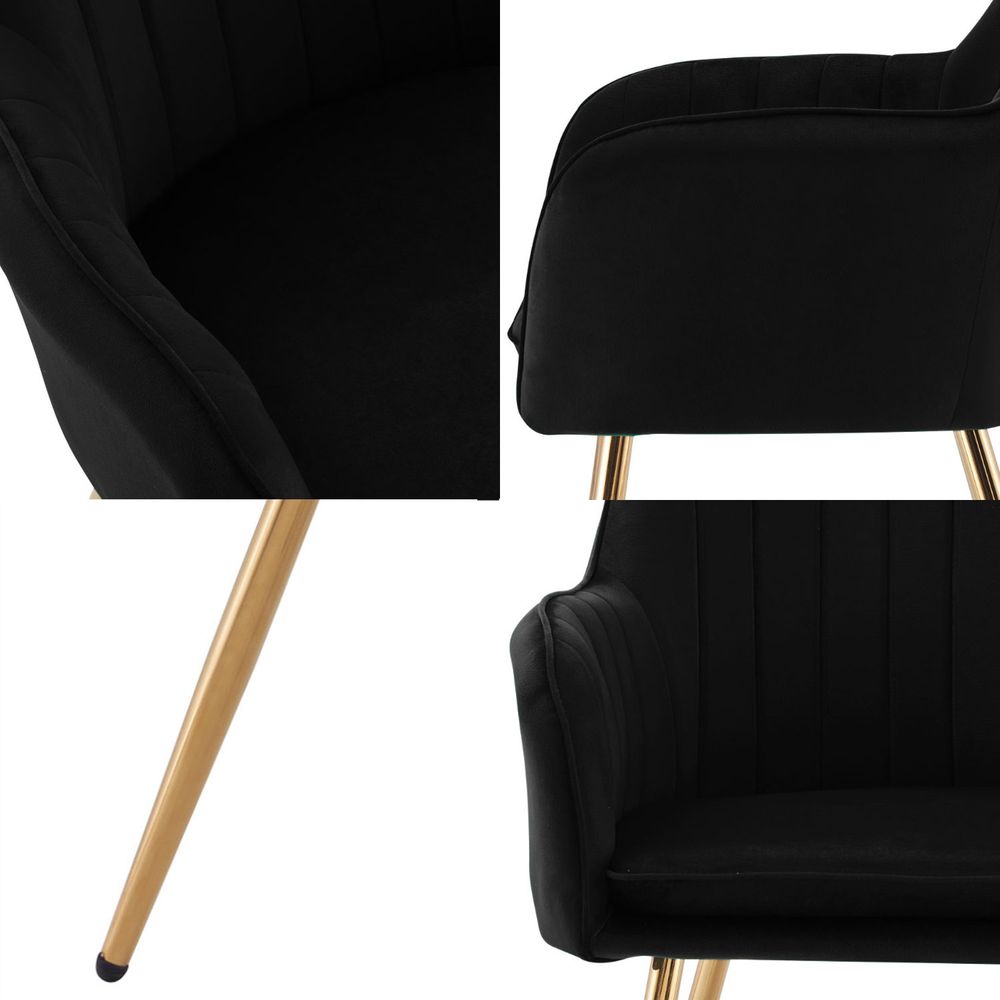 Set x 2 Sillas Butacas Alicante Negro - Promart