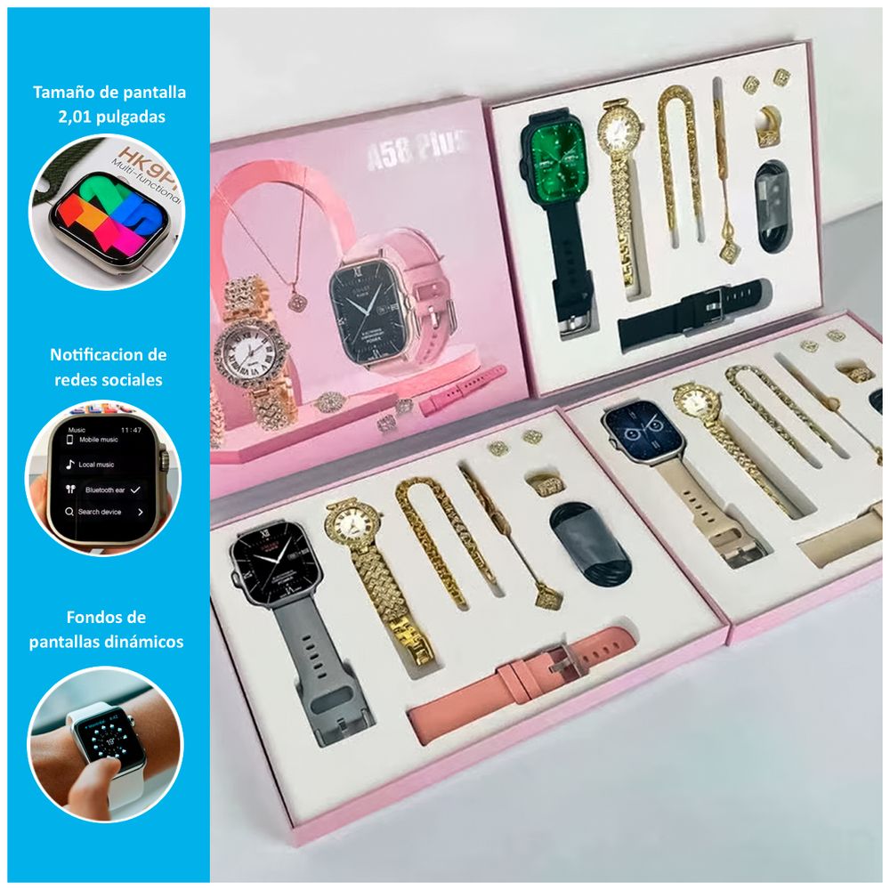 Smartwatch A58 Plus | Plateado - Promart