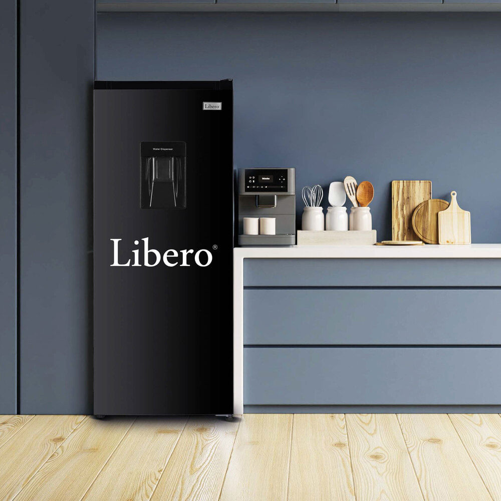 Refrigeradora Libero LROD-190DFIWN 1 puerta con dispensador 175L Negro ...
