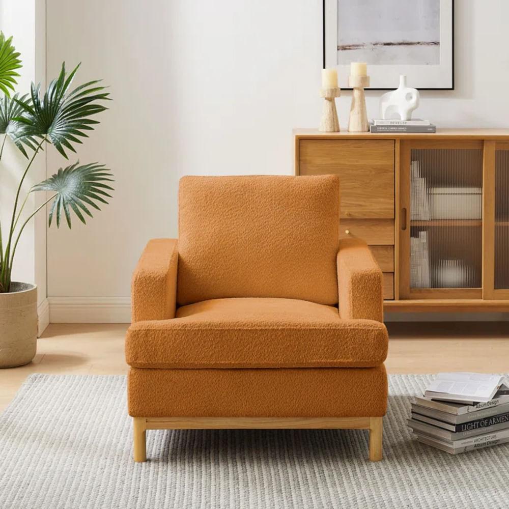 Sillón Clásico Andreas color Camello TU MESITA - Promart