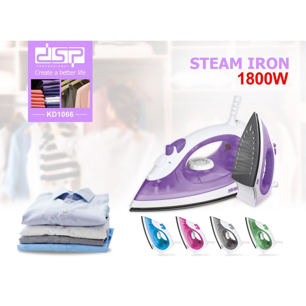 Plancha a vapor DSP KD1066 1800W - Promart