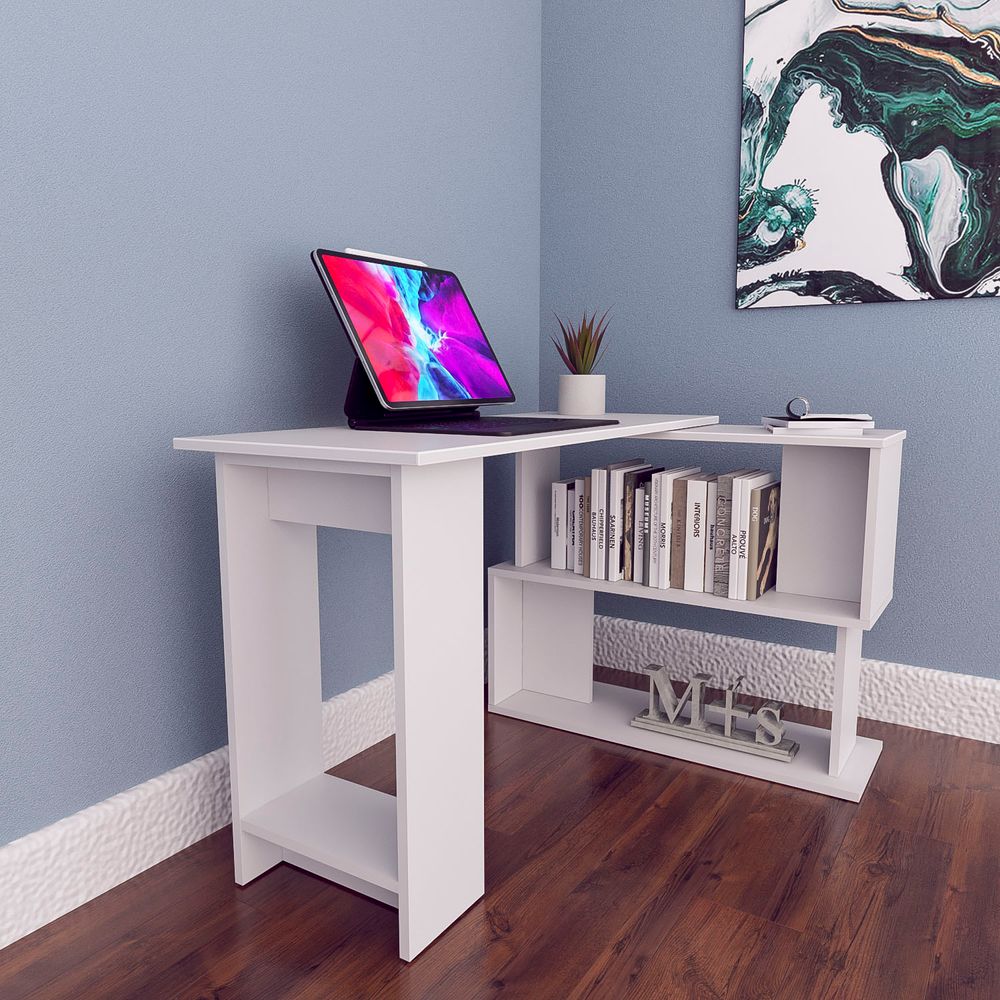 Escritorio Daiki Color Blanco Muebles&Estilos Muebles de Oficina - Promart