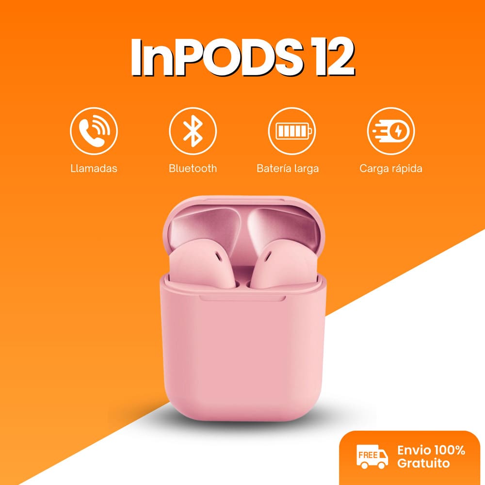 Pack Smartwatch GT9 Negro y Audifono I12 Rosado - Promart