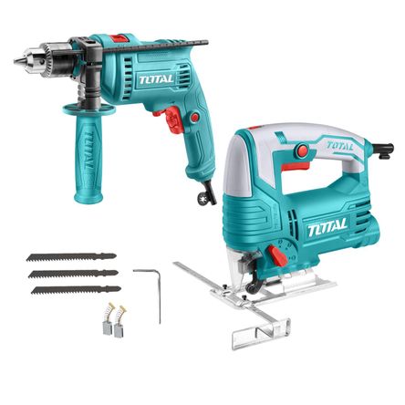 Combo Taladro Percutor 680w + Sierra caladora 570w Total TG1061356 ...