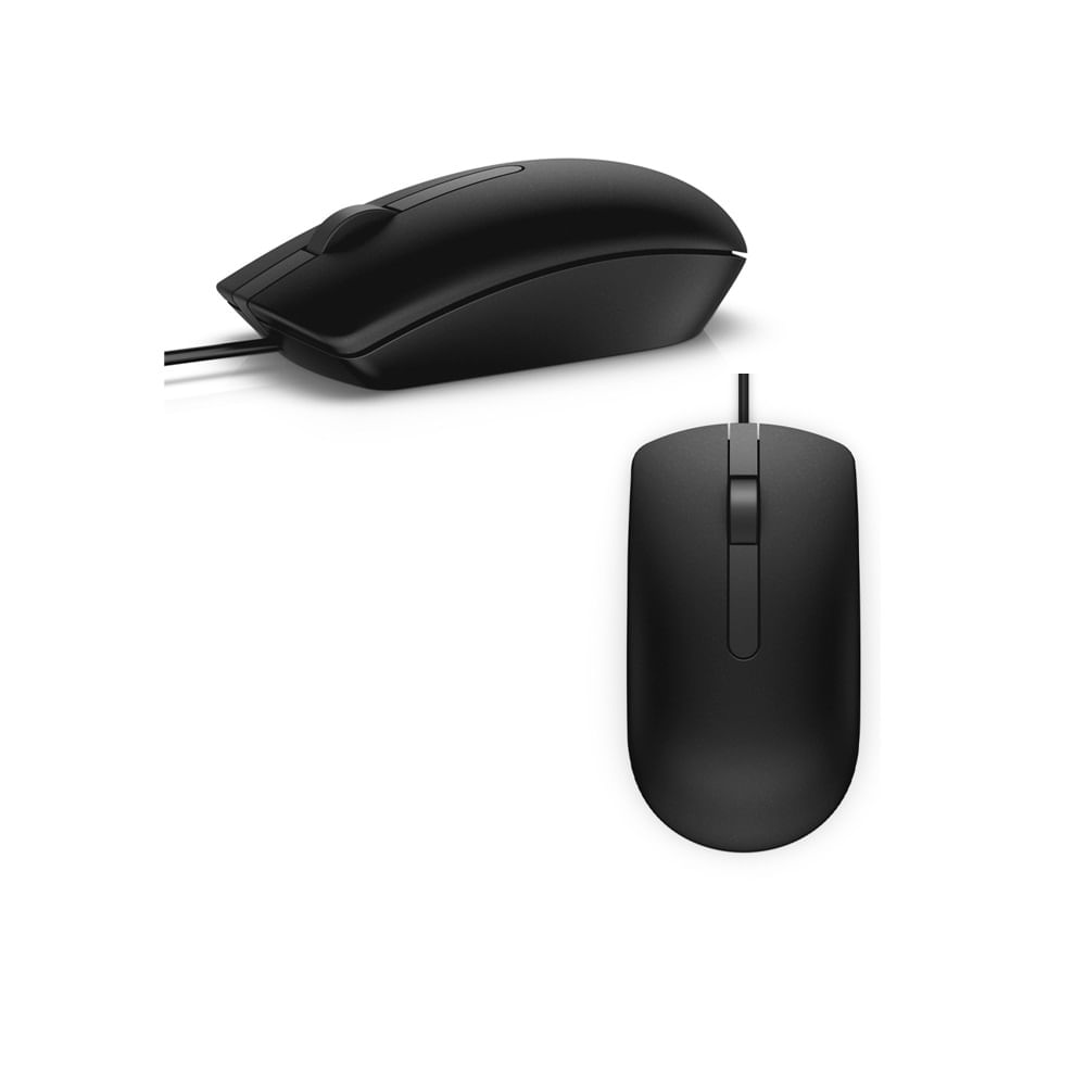 Mouse DELL MS116 Ambidiestro USB Tipo-A Óptico 1000 DPI Negro - Promart
