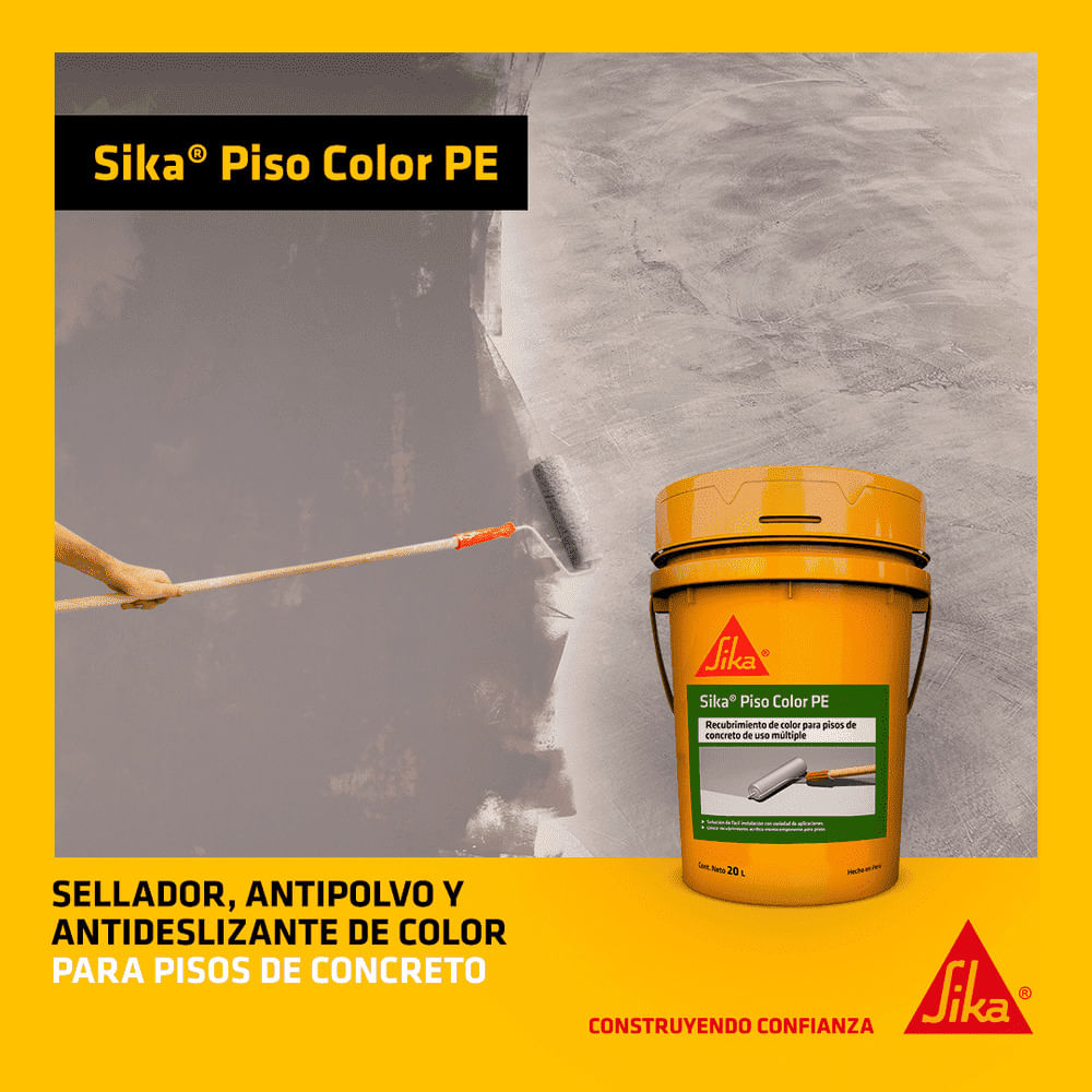 Sika Piso Color Gris 4 litros ⭐ | Promart.pe - Promart