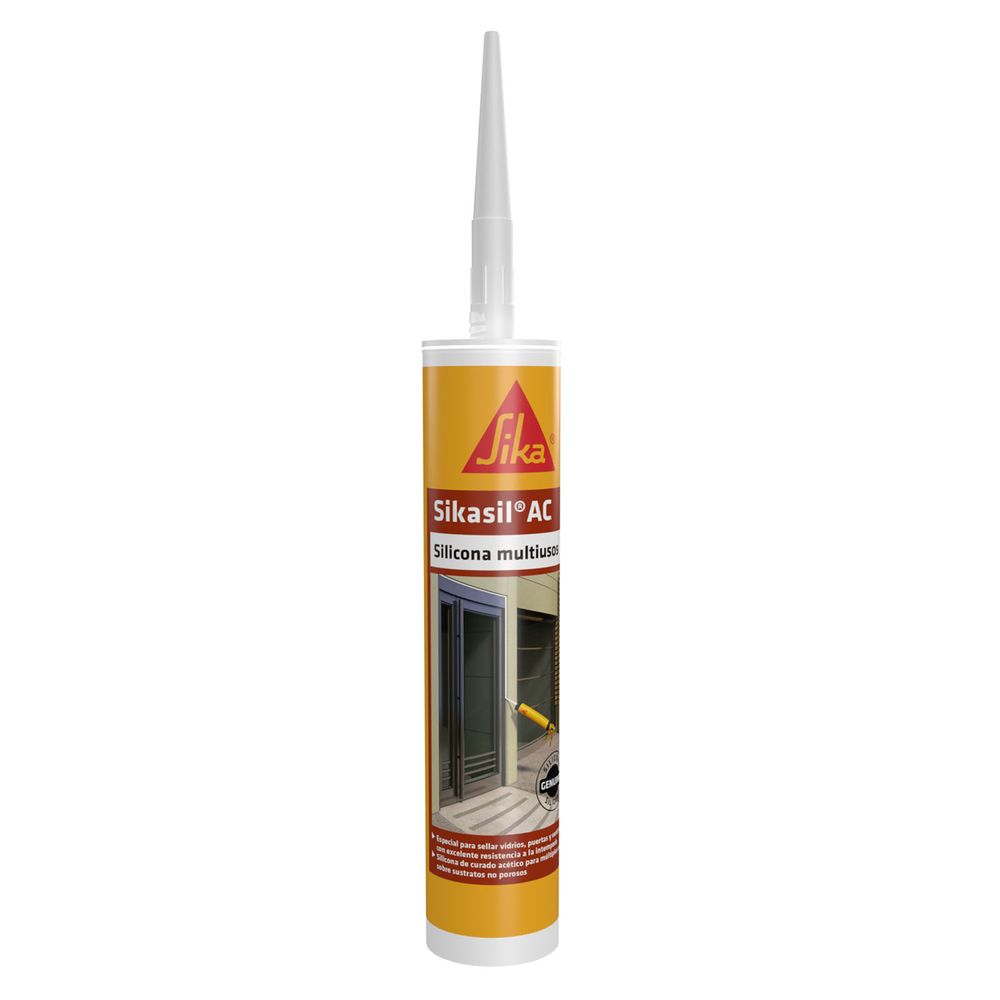 Silicona Sikasil AC Blanco 280 ml Sika - Promart