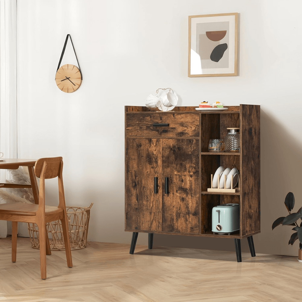 Aparador Armario de Sala Leonor Color Caramelo Muebles Bonno - Promart