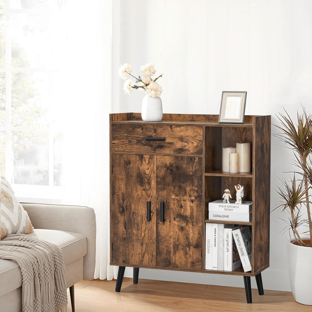 Aparador Armario de Sala Leonor Color Caramelo Muebles Bonno - Promart