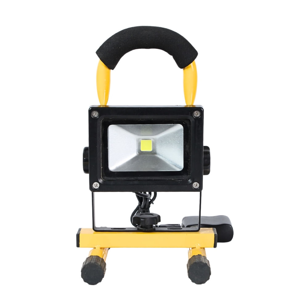 Reflector LED Recargable 10W Luz Blanca Orange - Promart