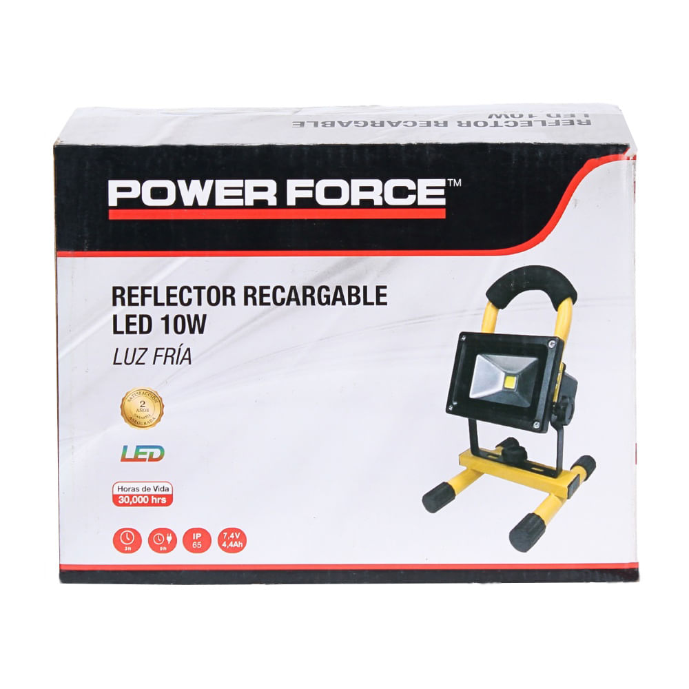 Reflector LED Recargable 10W Luz Blanca Orange - Promart