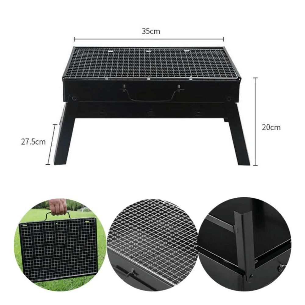 Mini Parrilla de Carbón Portátil Plegable | Promart.pe - Promart