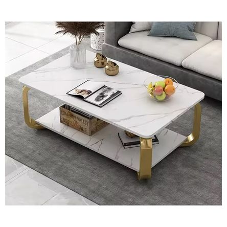 Mesa De Centro Sala Salita 2 Niveles Rectangular Elegante 62174 - Promart