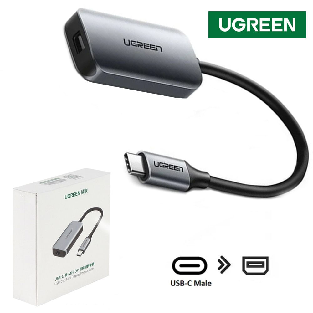 Adaptador Convertidor Usb C Tipo C a Mini Displayport UGREEN 4K 60Hz ...