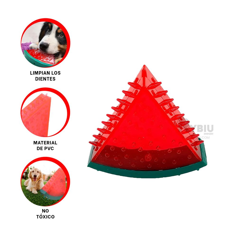 Juguete Divertido en Forma de Sandia Color Rojo Y+Stickers - Promart