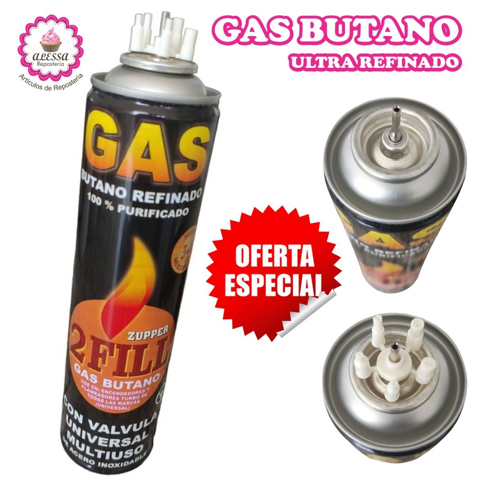 Gas Butano Ultra Refinado 100% Purificado Recarga Todo Encendedores ...