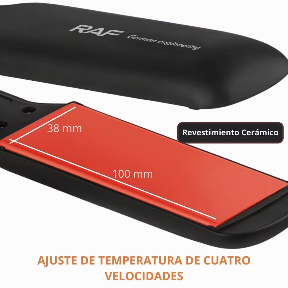 Plancha Digital para Cabello 4 Niveles de Color Rosa Gold - Promart