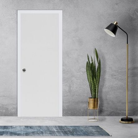 Puerta de Interior HDF/Pino Lisa Blanca 4x65x207cm Dimfer - Promart