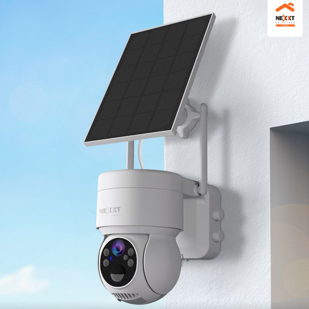Camara Smart Nexxt Home MM107NXT26 Ptz Exterior 2K Solar - Promart