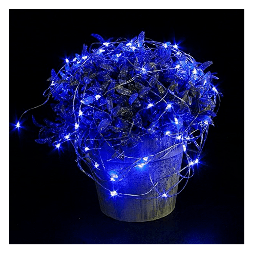 Alambre Luces LED Azul de 10 metros - Promart
