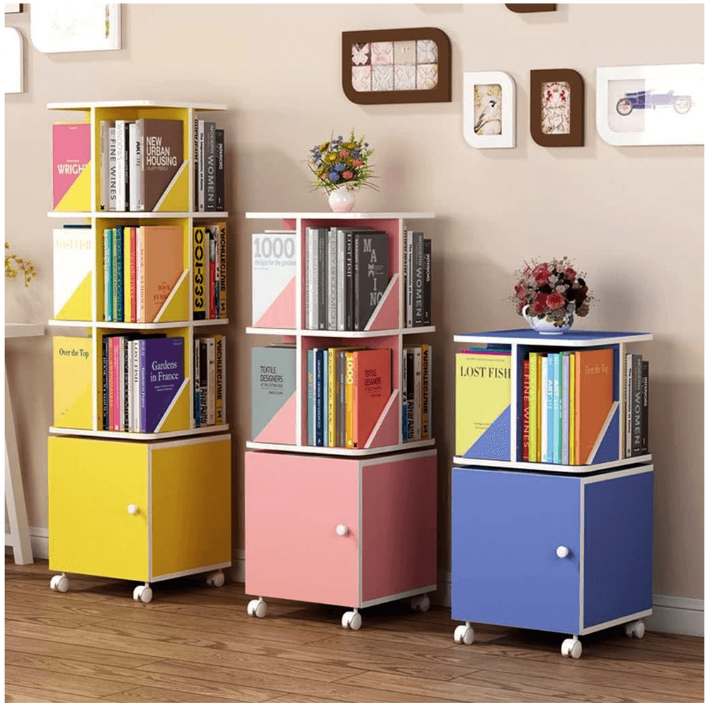 Librero con Ruedas 3 Niveles Mofo Amarillo - Promart