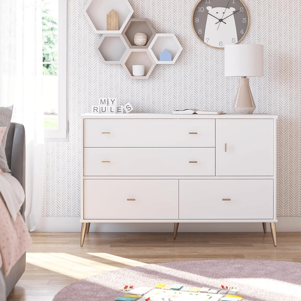 Comoda Moderna 4 Cajones Morgan Blanco AMORE HOME - Promart