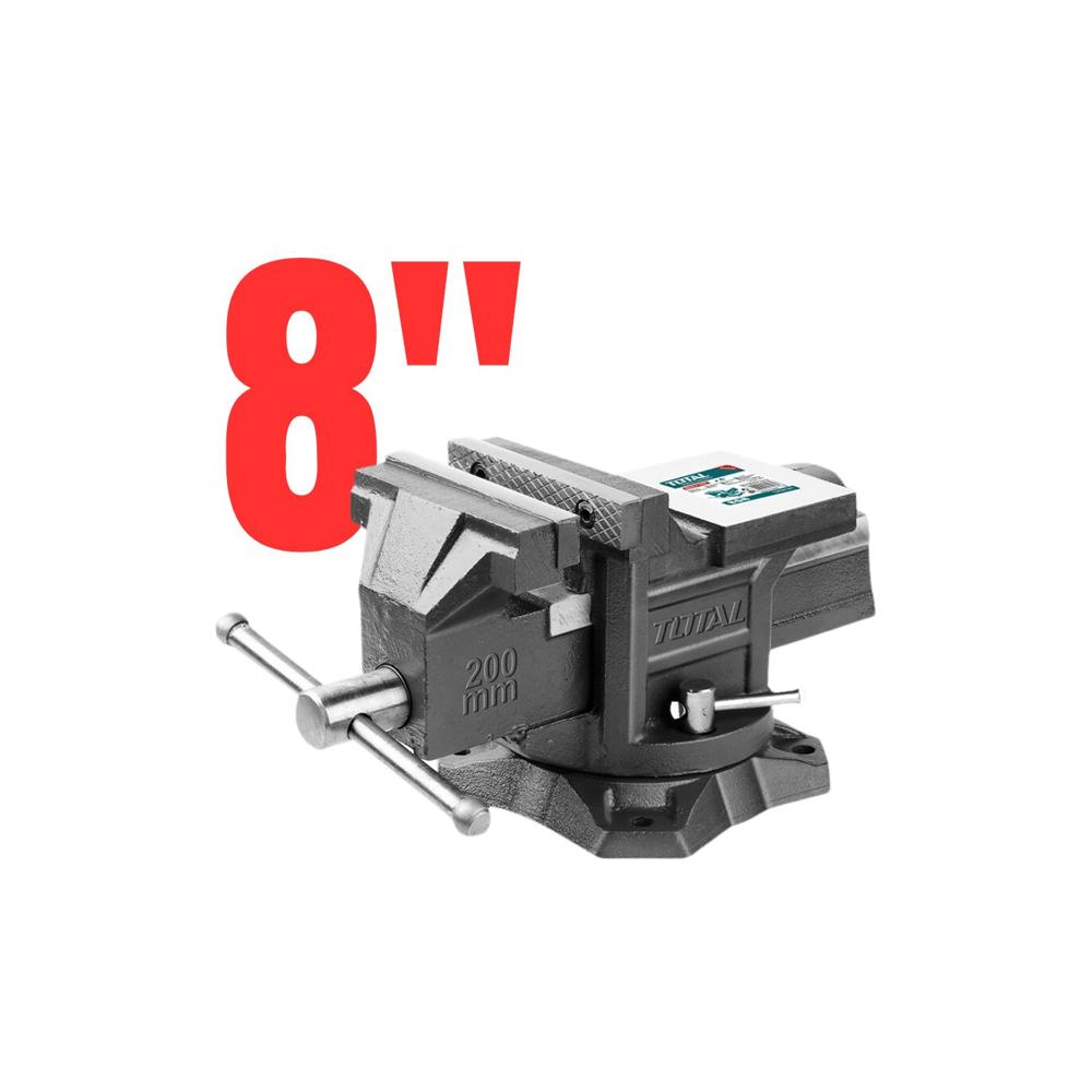 Tornillo de Banco 8" Giratorio Industrial Total THT6186 - Promart