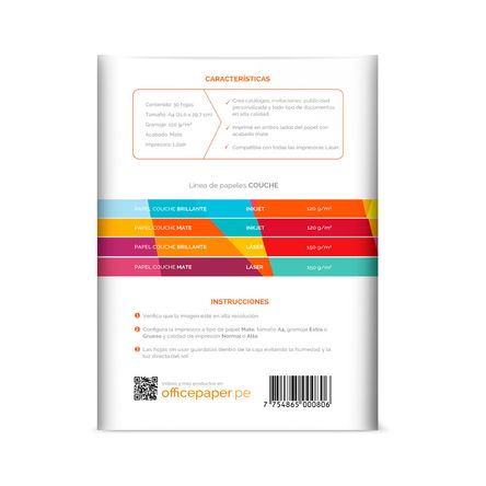 Papel Couche Office Paper Mate 150g por 30 Hojas A4 | Promart.pe - Promart