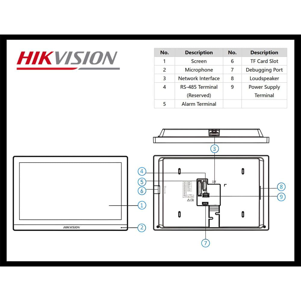 Monitor para Videoportero Ds Kh6350 Wte1 Hikvision 7 Pulgadas Ip Wifi ...