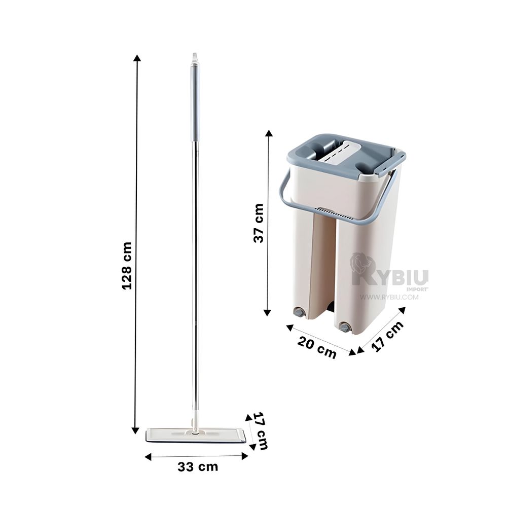 Trapeador Magico 360 con Balde Centrifugador en Gris | Promart.pe - Promart