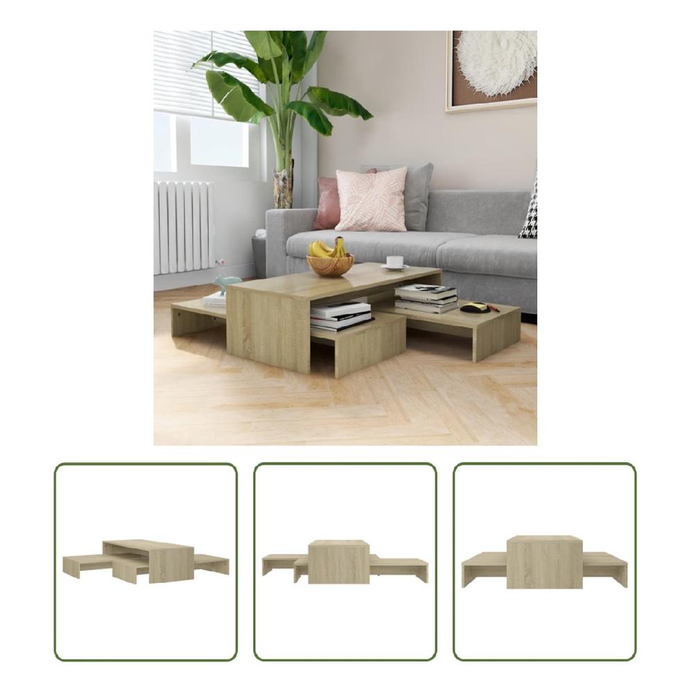 Jgo de Mesas de Centro x3 TU MESITA Lamas color Duna - Promart