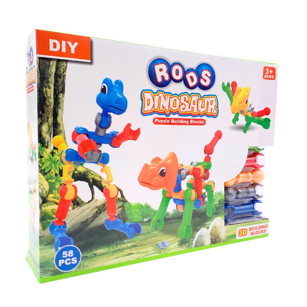 Set de Construcción RODS Dinosaur 58 Piezas - Promart