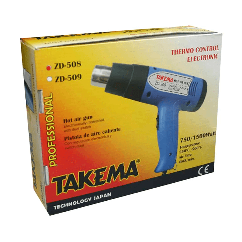 Pistola de calor, aire caliente 1500W TAKEMA ZD-508 - Promart