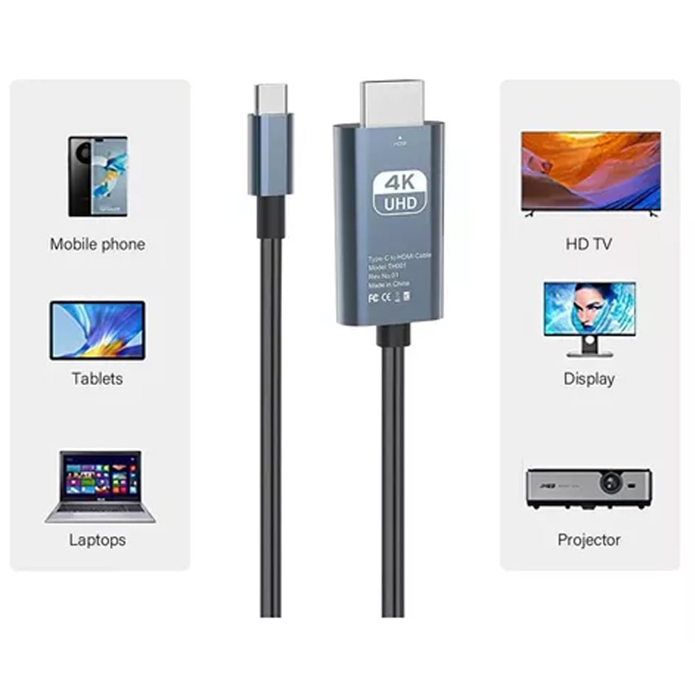 Cable Adaptador Usb C a Hdmi 4k - Promart