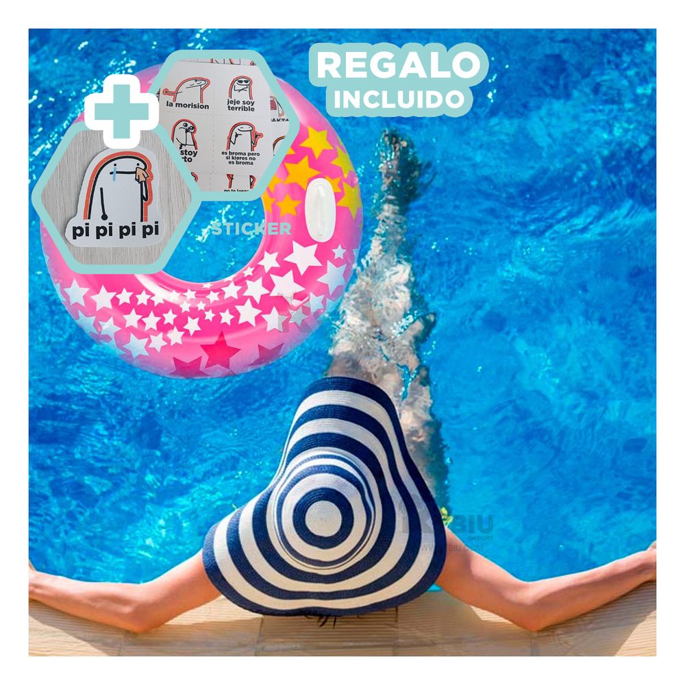 Flotador Moderno y Sofisticado en Rosado Y+Regalo Stickers - Promart