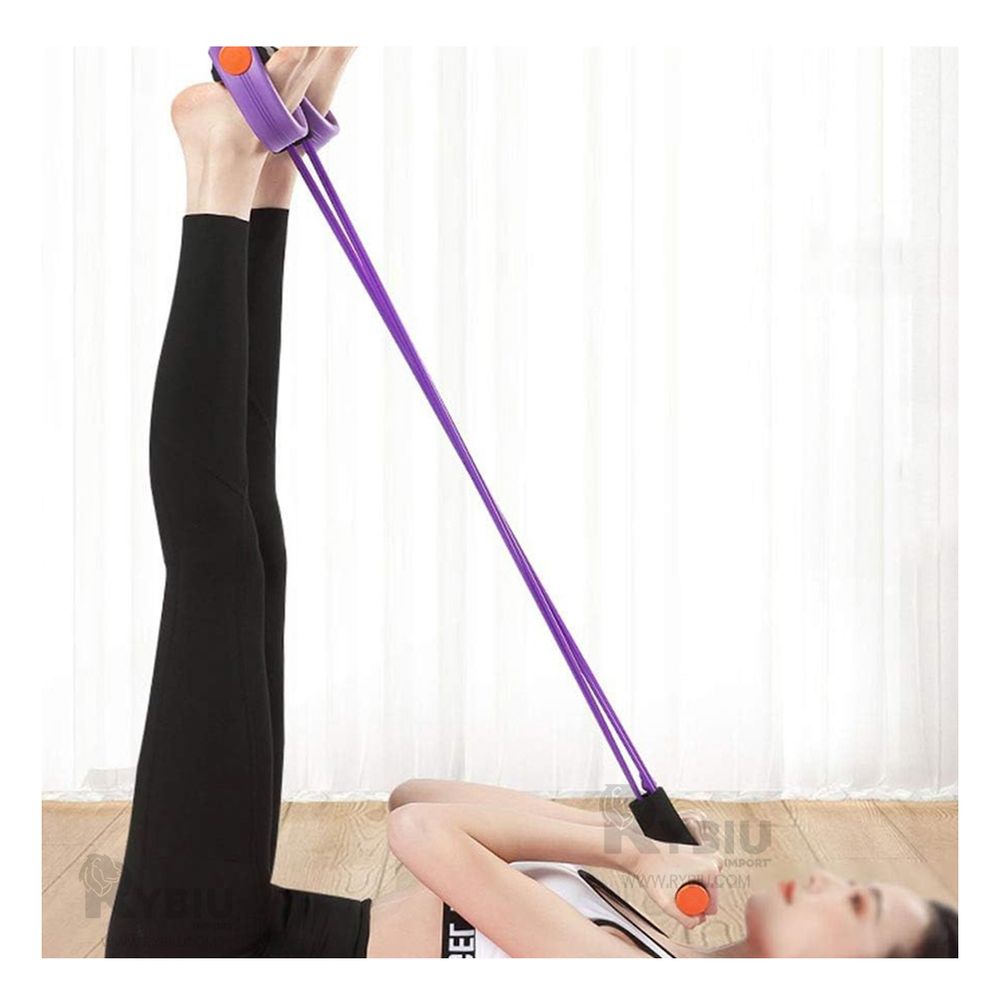 Liga Resistente para Entrenar en Morado y Negro Y+Stickers - Promart