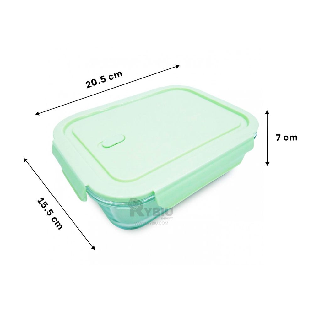 Taper Rectangular Vidrio 3 Divisiones Verde | Promart.pe - Promart